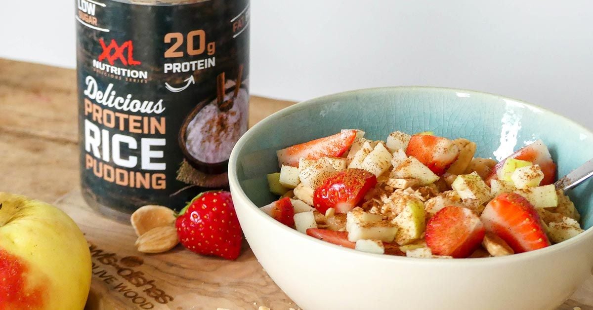 Eiwitrijke rijstepap met fruit en amandelen - XXL Nutrition Blog XXL ...